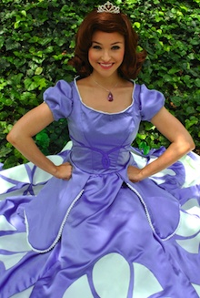 Sofia the First Mascot Costume Birthday Characters!